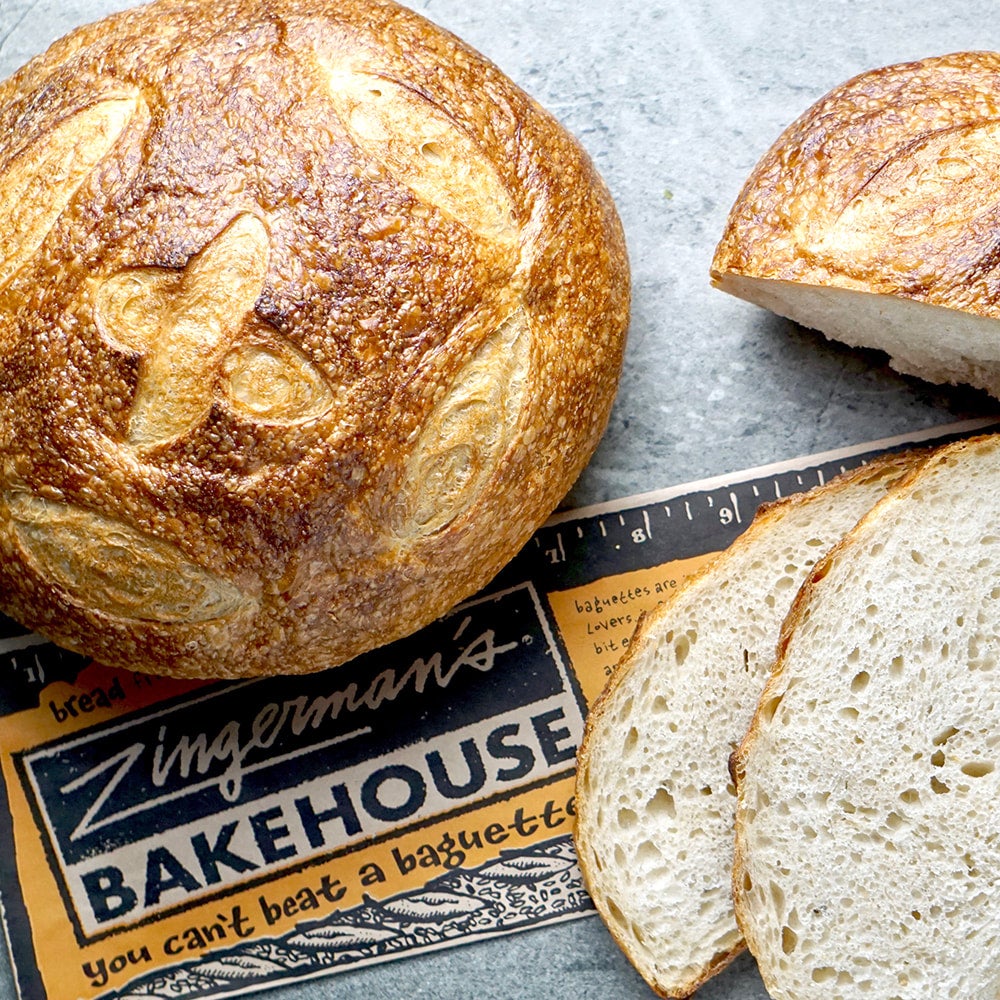 Zingerman's Bakehouse Sourdough Round Loaf | Naturally Leavened Loaf ...