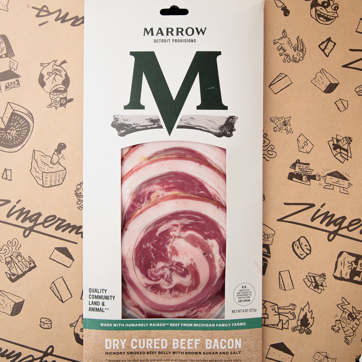 Marrow Detroit Provisions Dry Cured Beef Bacon | Zingerman's Deli ...