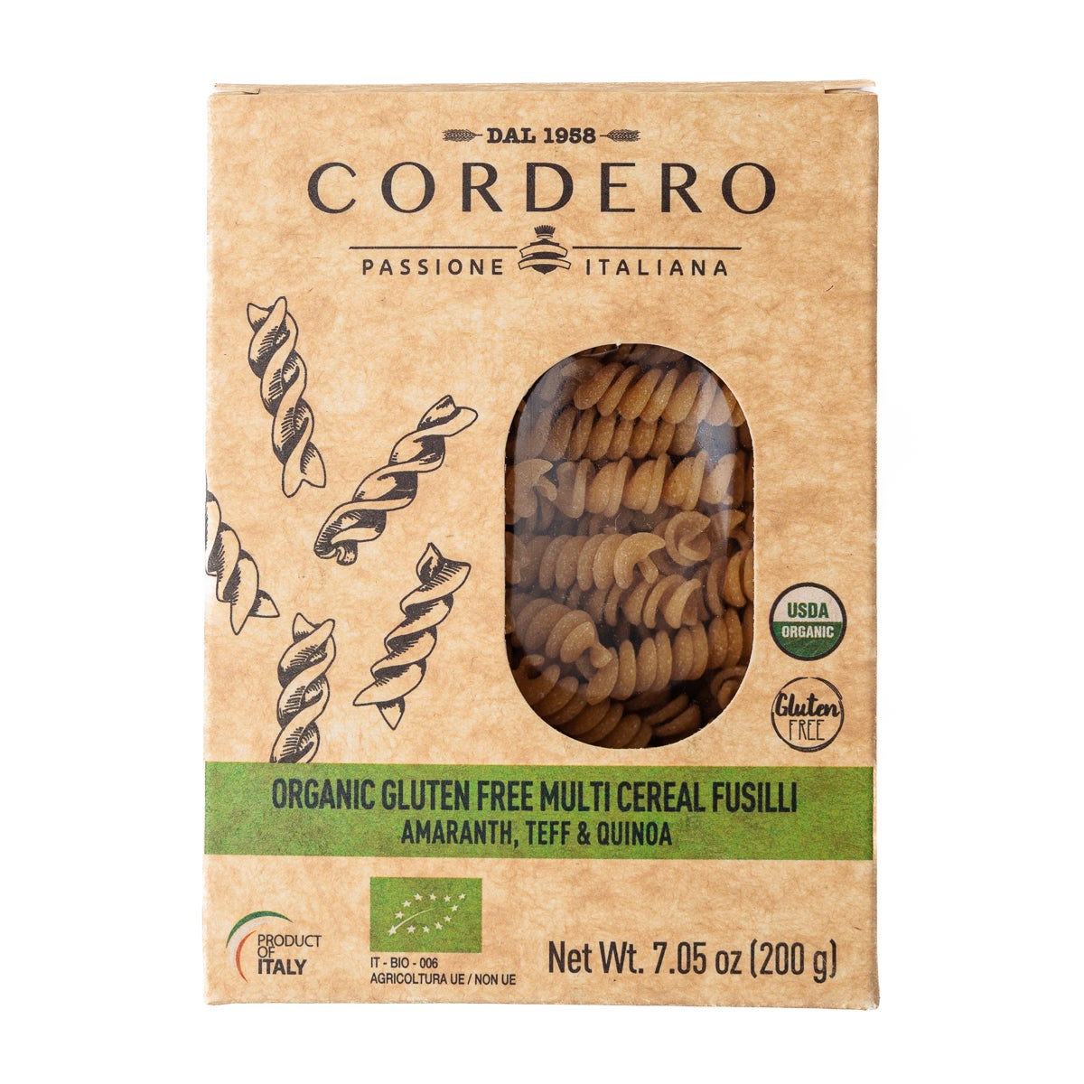 Cordero Gluten Free Multicereal Fusilli | Zingerman's Deli Specialty Foods