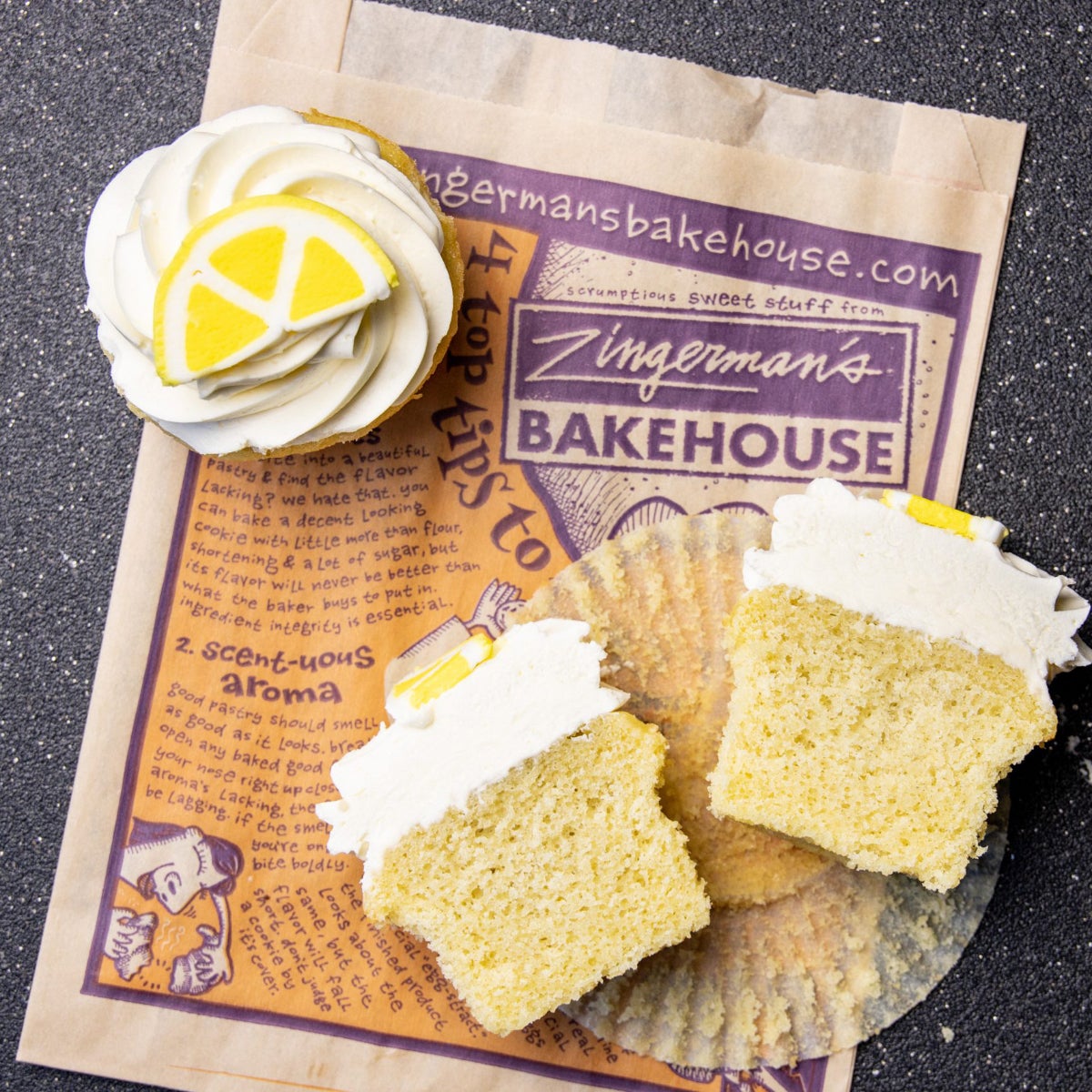 Zingerman's Deli | Buttermilk Cupcake with Lemon Buttercream (6-pack ...